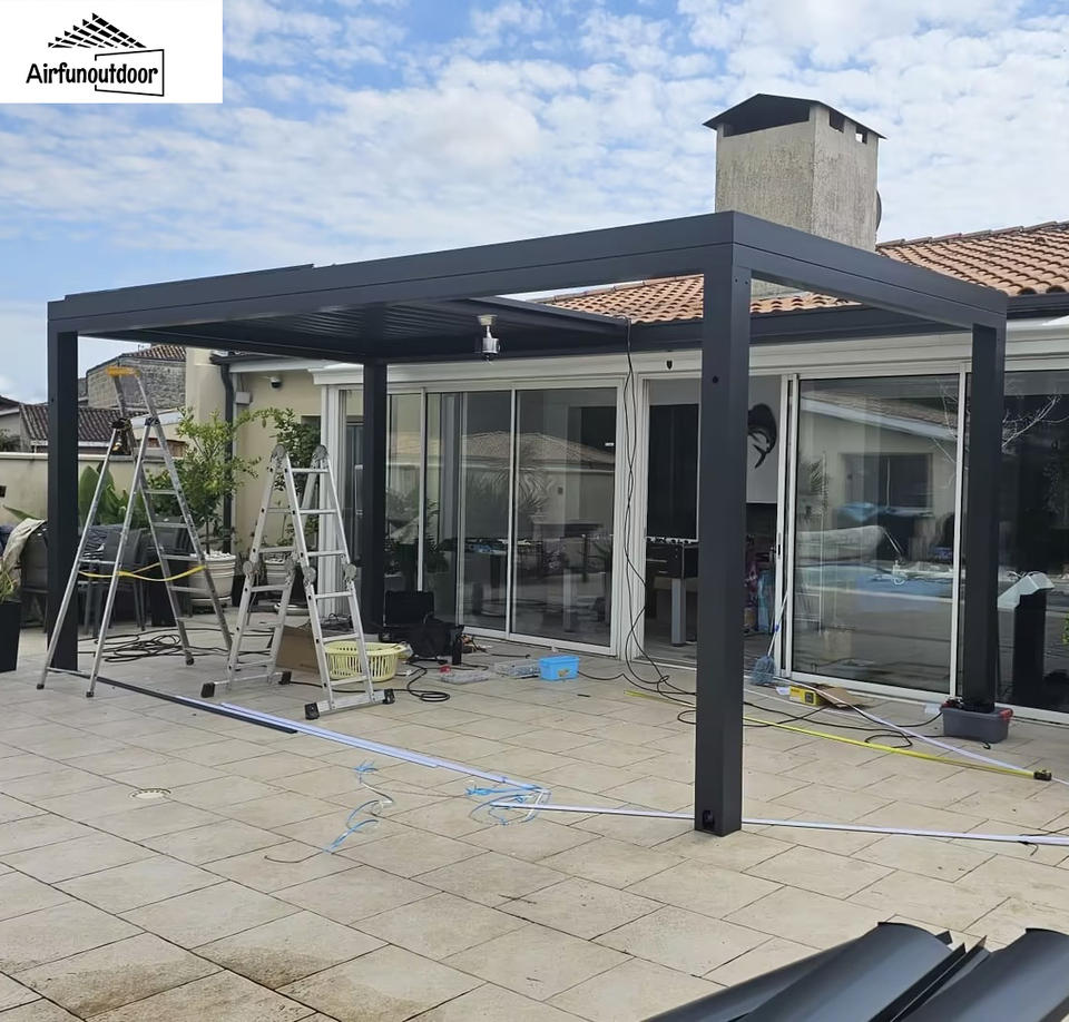 Airfun Premium Aluminum Pergola, Custom Size, High Quality Metal Frame ...