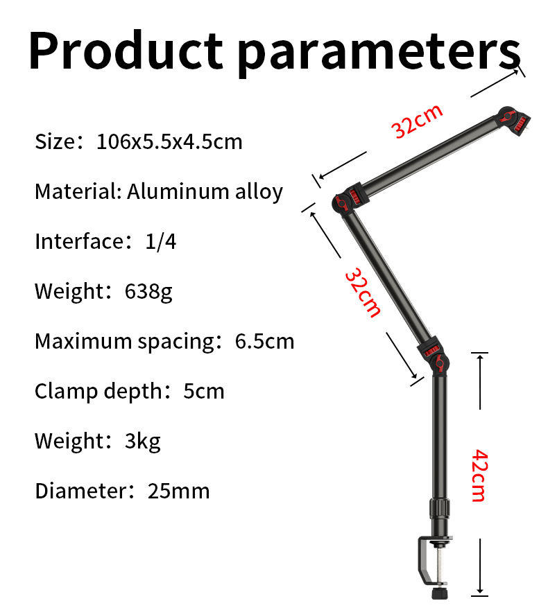 Factory Overhead Camera Bracket C-Clamp Desktop Projector Bracket Field ...