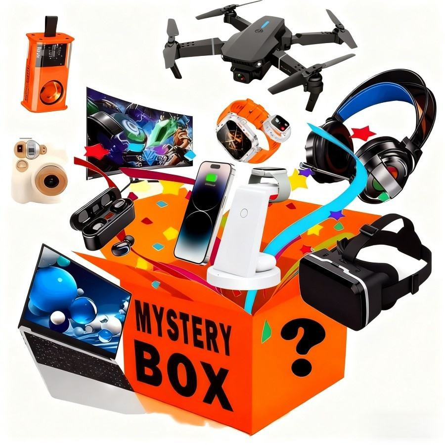 2026 Electronics 3C Mystery Blind Box Christmas Gift Square Android IOS ...