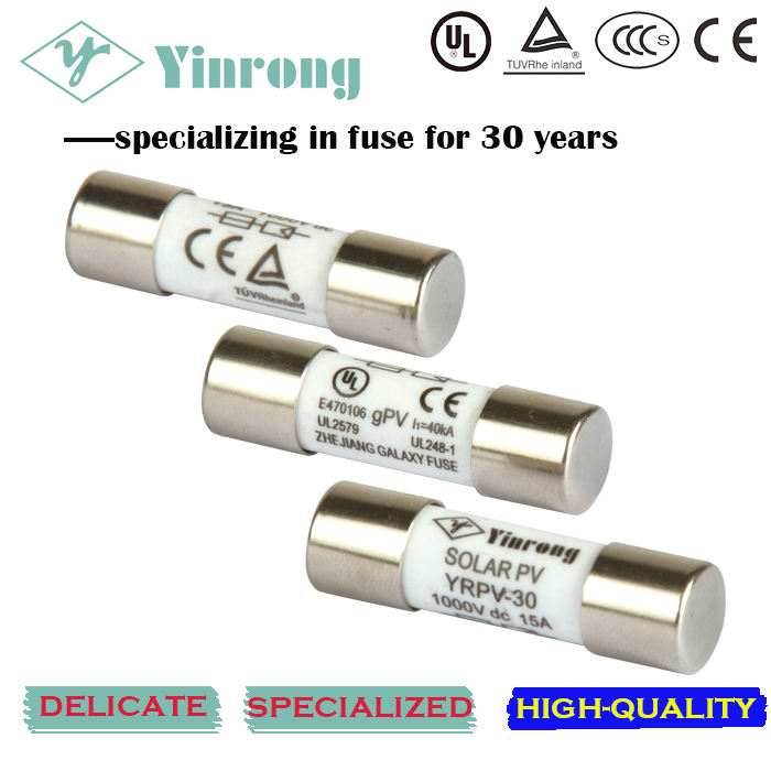 GALAXY YRPV-30 30A 1500VDC PV Fuse Ultra High Breaking Capacity 20kA ...