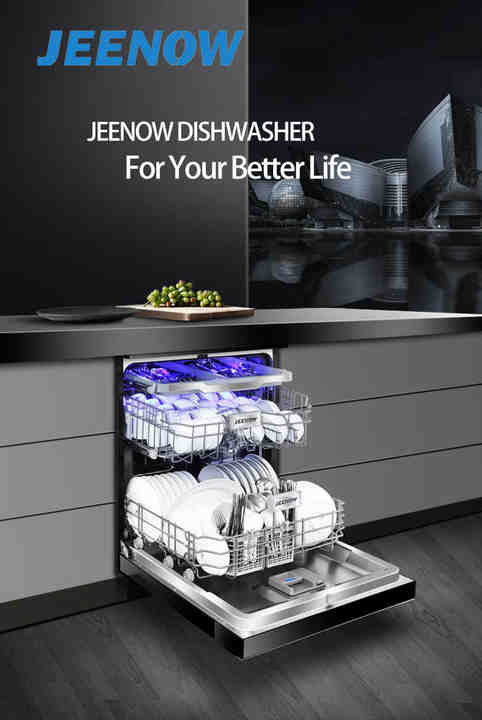 Freestanding Automatic Stainless Steel Dishwasher and Utensils Washing ...