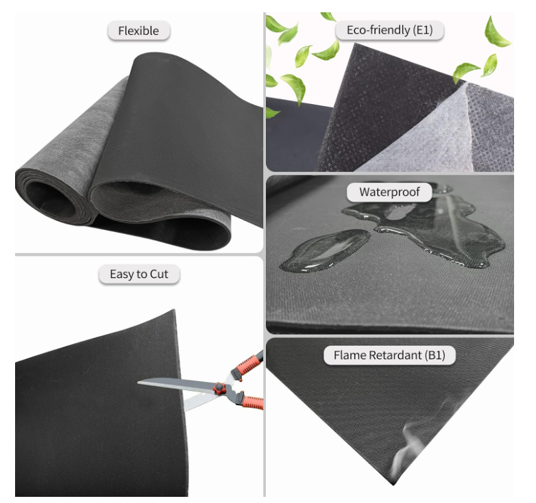 Soundproof Self Adhesive Gym Floor Wall MLV Sound Barrier Insulation ...