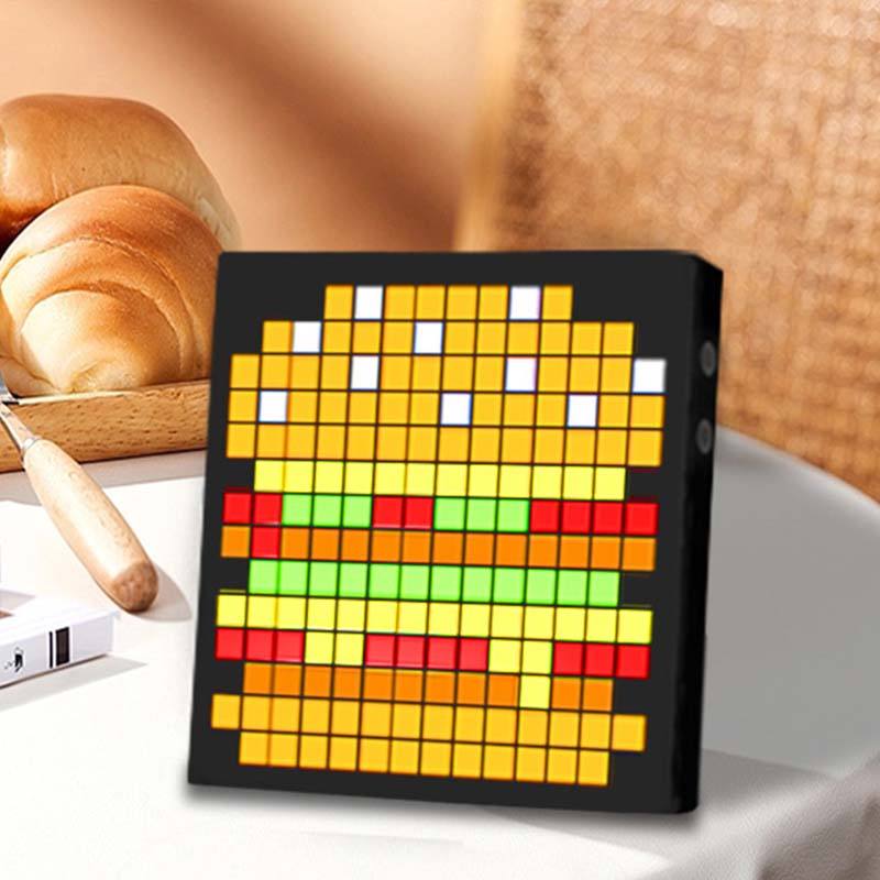 LED Pixel Display Table Pixel Photo Frame Pixel-Style Wall-Mounted ...