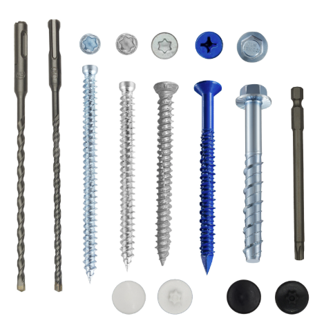 Aluminium Tapcon Concrete Screws for MALAXY C1022 Hex Head Phillips ...