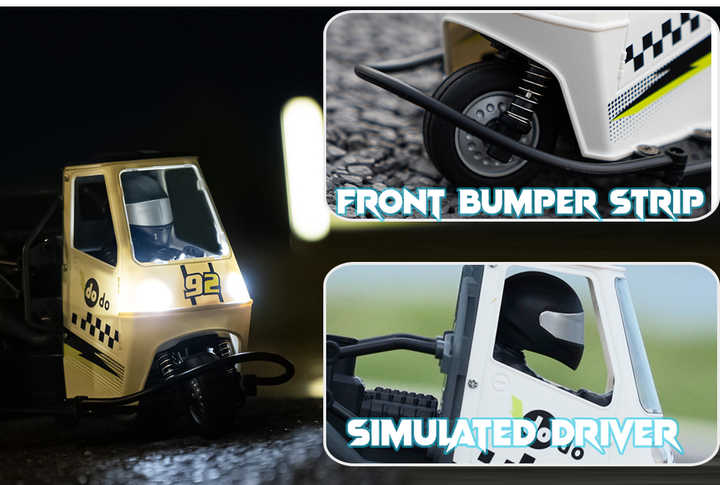 In Stock Italian Piaggio Ape Proto Show Three Wheels 1/16 RC Toy ...