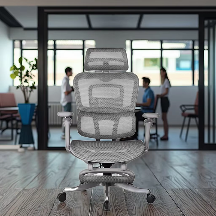 4D Move PU Armrest Mesh Office Chair Swivel Luxury High Back Comfort ...
