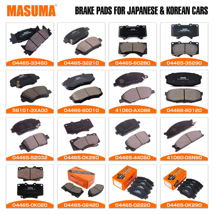 MASUMA MS-1508 Parts Car Ceramic Brake Pad for DAIHATSU BOON LUMINAS 04465-47070 SA35001 for ...