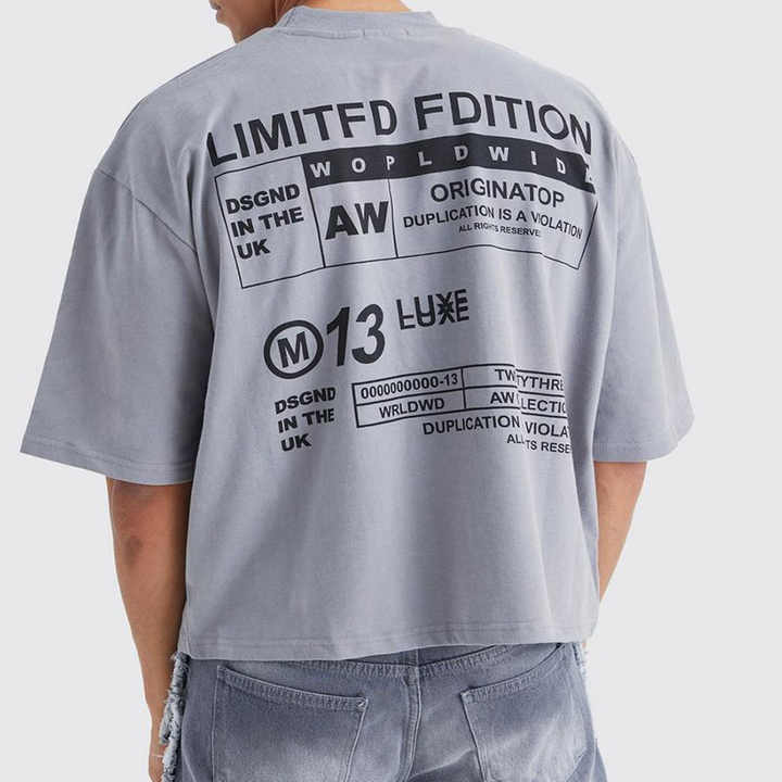 Custom Oversized Graphic Boxy t Shirt Men Heavyweight 100% Cotton ...