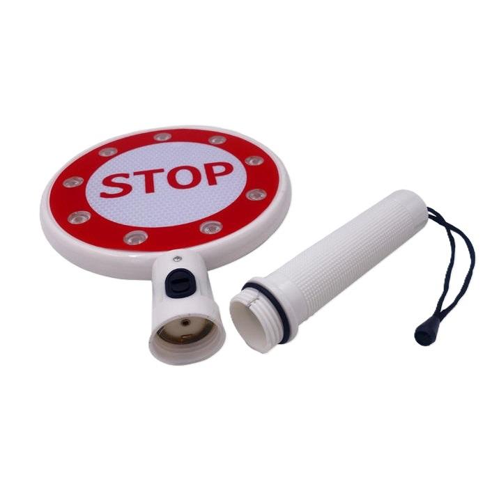 Reflective Traffic Stop Command Sign Battery Handheld Light Reflective ...