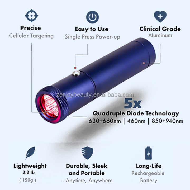 5 Wavelength Handheld Equine Red Light Therapy Device Rechargeable Red ...