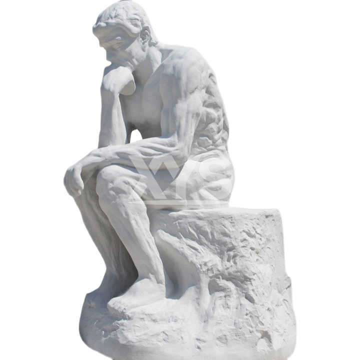 Life-Size Augustus Rodin Plaster Statue Large-Scale Public Art ...
