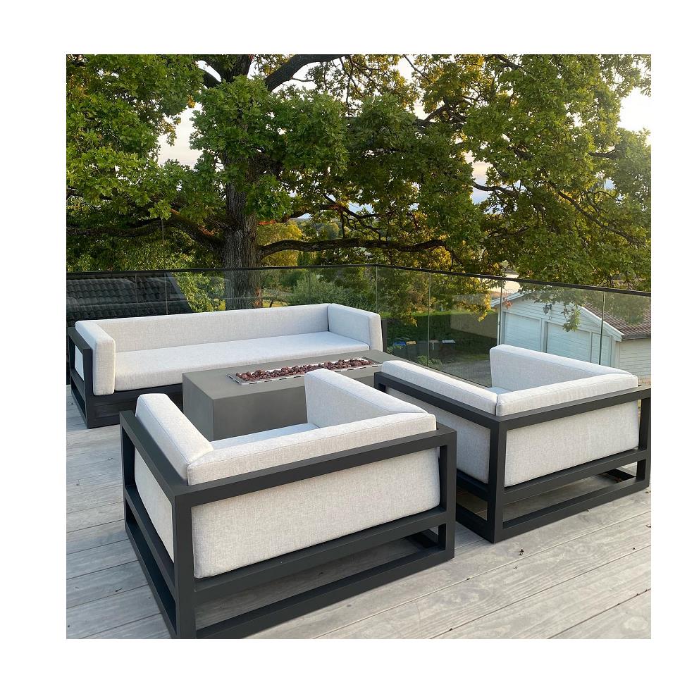Factory garden set furniture all weather waterproof maintenance free metal aluminum outdoor sofaPopular company Jinhua Sigma Industrial And Trading Co. Ltd