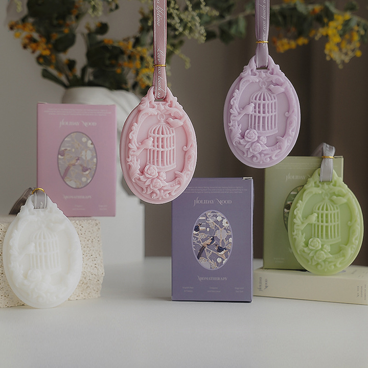 Hanging Car Wardrobe Air Freshener - Ceramic Aroma Plaster