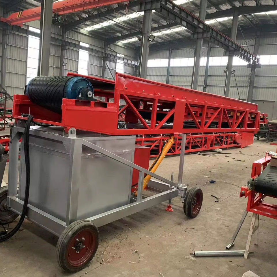 Telescopic Truck Loading Conveyor - 12m Retractable Belt Conveyor for ...
