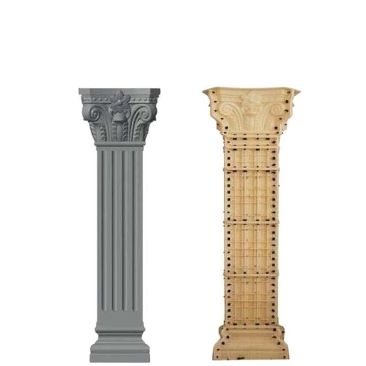 Plastic Roman Pillar Column Mould for Concrete - Durable & Versatile