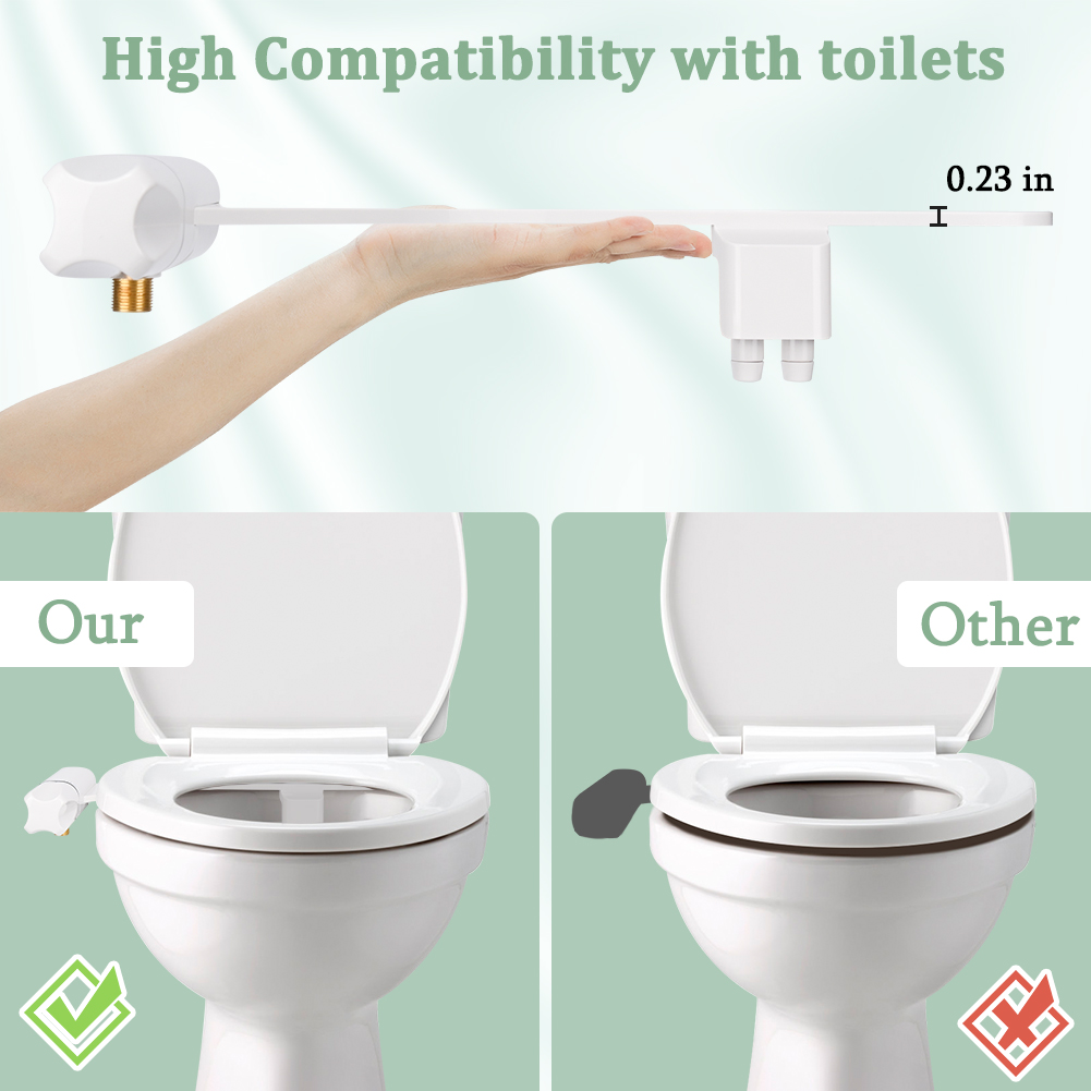 Shop Online Phito Toilet Bidet Dual Nozzles for Thorough Cleaning ...