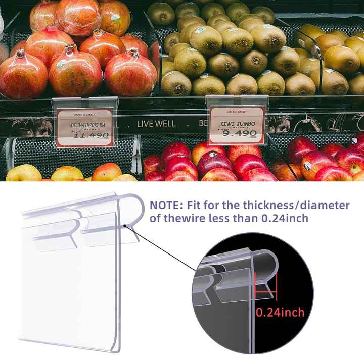 Storage Bin Labels Clip on Perfect for Wire Shelf Baskets Fabric ...