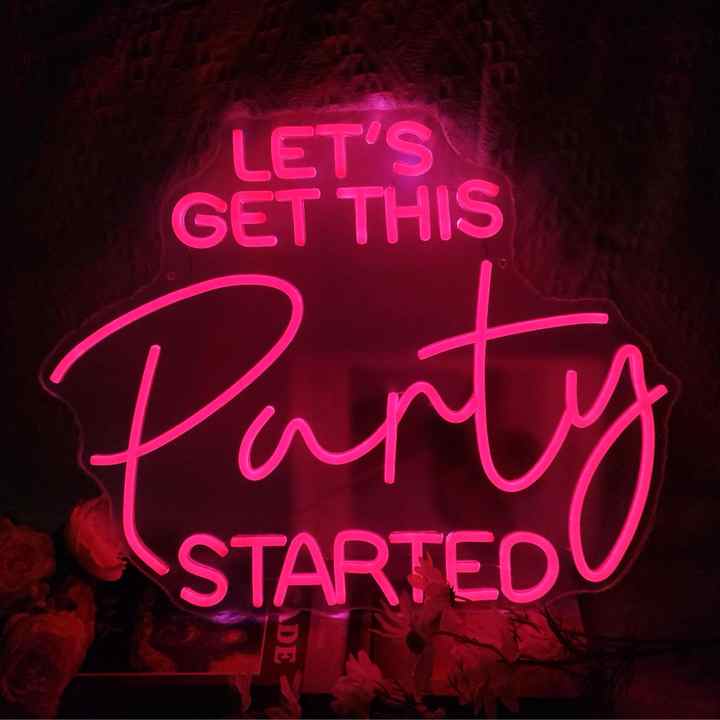 Custom Fashion-Designed Acrylic Neon Sign for Home Party Happy Birthday ...