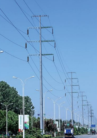 Self-support Electric Transmission Line Pylon Tubular Steel Monopole ...