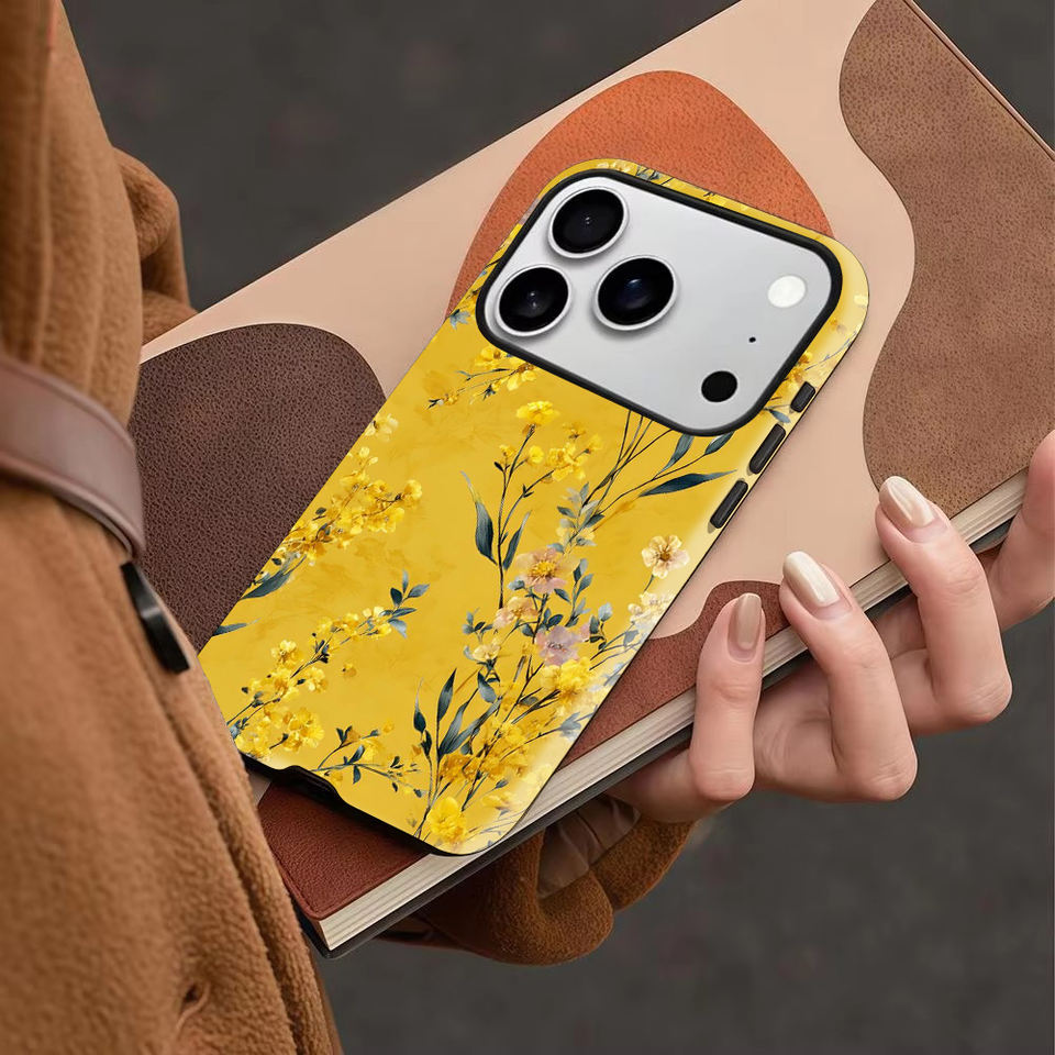 Spring Flower Film TPU+PC 2-in-1 Shock-absorbing Phone Cover, Suitable ...