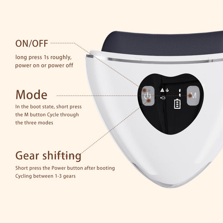 Custom Logo Bianstone Gua Sha Massager Face Lifting Firming Heating ...