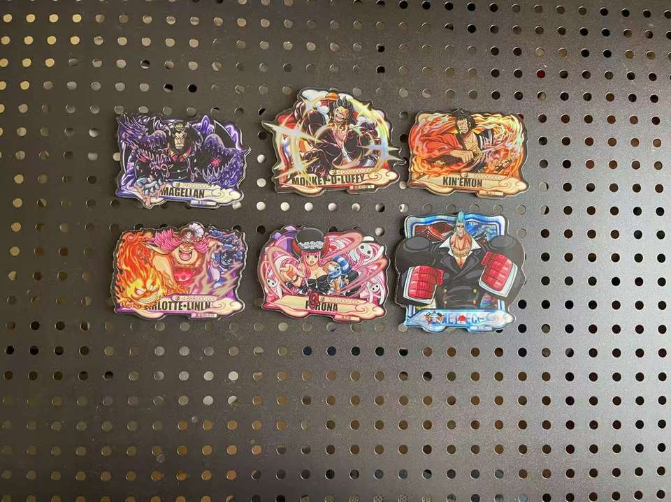 DM Wholesale One Pieced Laser Holographic Fridge Magnet Anime Adventure ...