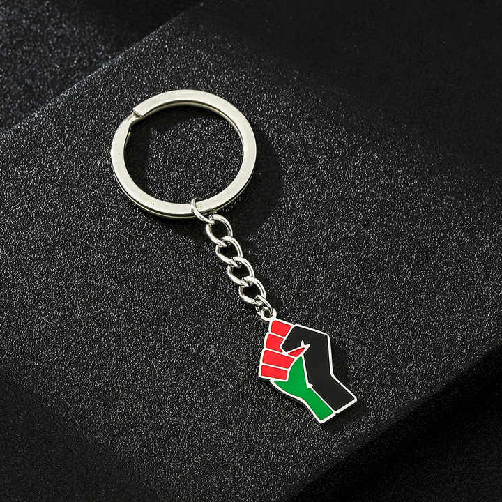 Wholesale Customized Palestine Freedom Fist Map Metal Keychain ...