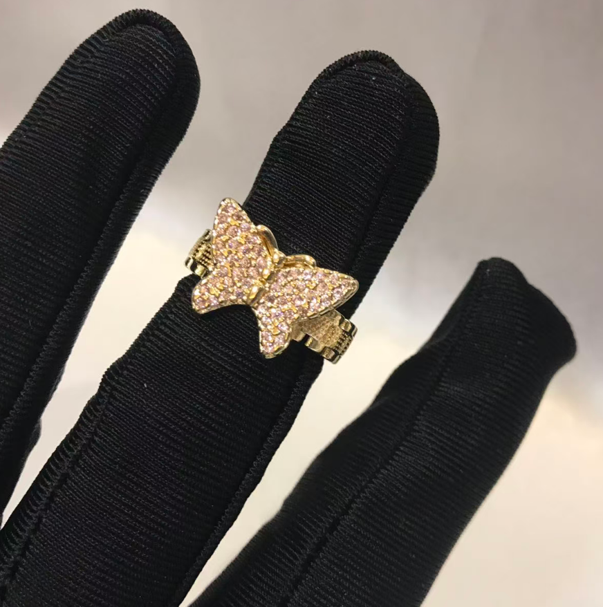 Custom Cartoon Ring Trendy Stainless Steel Nugget Rollie Butterfly ...