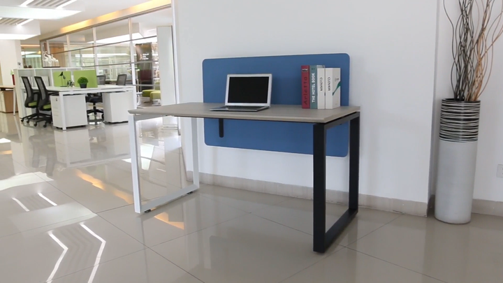 Foshan Single Office Table - Modern Metal Legs Workstation