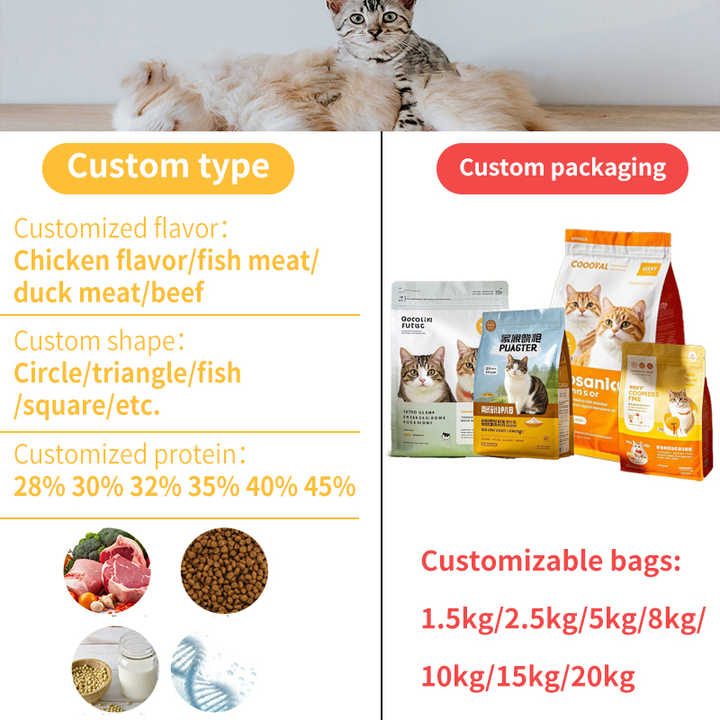 High Quality Grain-free Cat Food Wholesale Custom Bulk Dry Cat Food ...