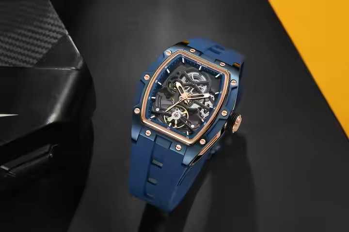 Montre Homme Original Brand Megir 2242 Skeleton Wristwatch