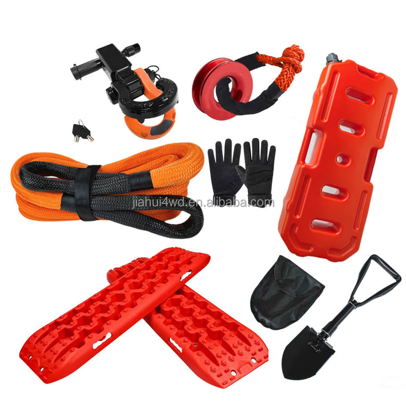 4x4 Off-Road Recovery Kit Complete Tow Rope Soft Shackle Towing Cable ...