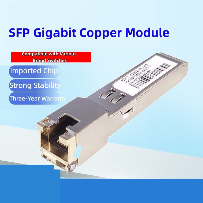 SFP/SFP+ Gigabit & 10GbE Copper RJ45 Module Optical-to-Electrical ...