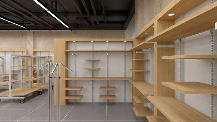 3D Designed Light Duty Single-Sided Display Stand for Bakery Shop 3D ...