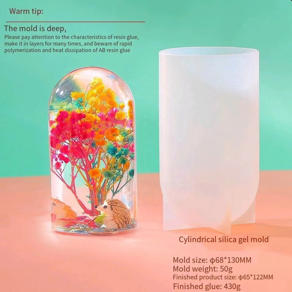 DIY Crystal Epoxy Resin Mold LED Night Light Ornament