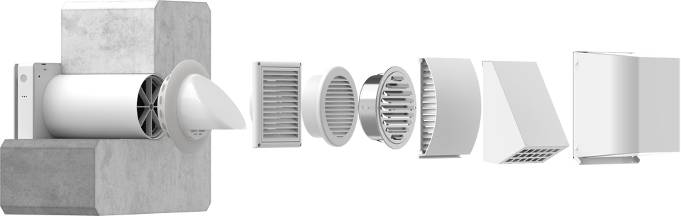 ERV System Ductless Energy Recovery Ventilation System Single Room Heat ...