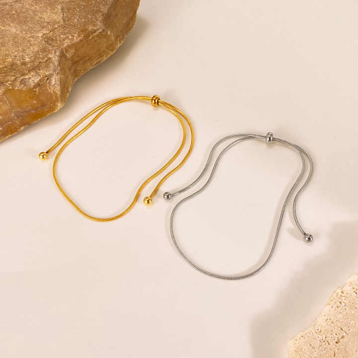 New Women's Titanium Steel Snake Bone Chain Anklet Simple Personality ...