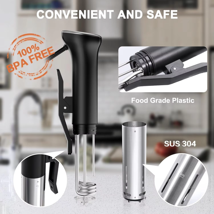 Professional Sous Vide Cooker Machine 1400W Smart Pre Cision Sous Vide ...