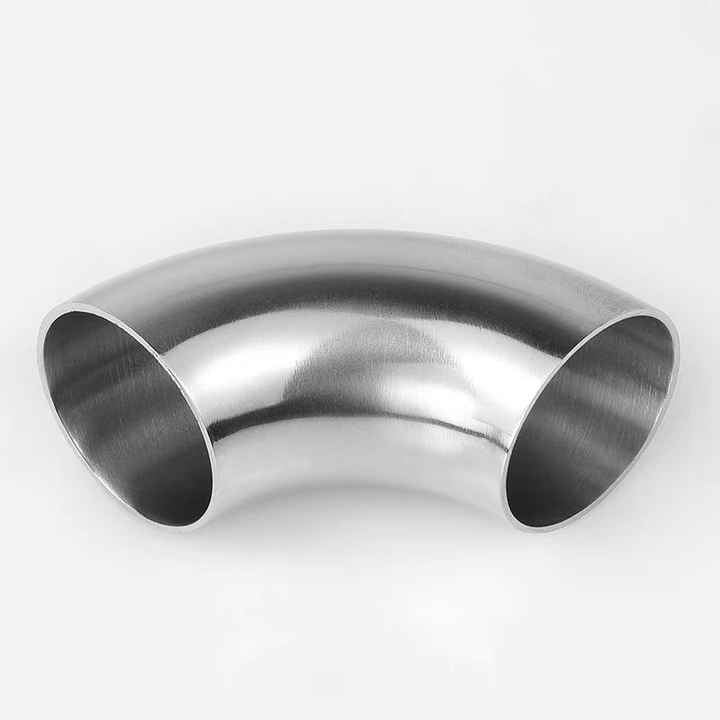 Stainless Steel 304/316 CNC-Machined Curve-Welded Pipe Elbow 90/180 Degree Bend 3A DIN Compliant ...