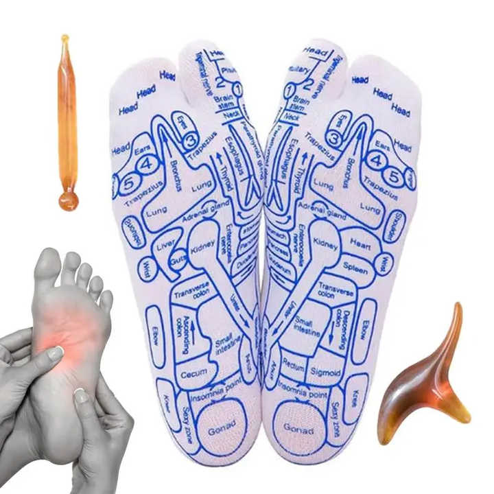 Foot Massage Acupressure Socks Massage Relieve Tired Feet Reflexology