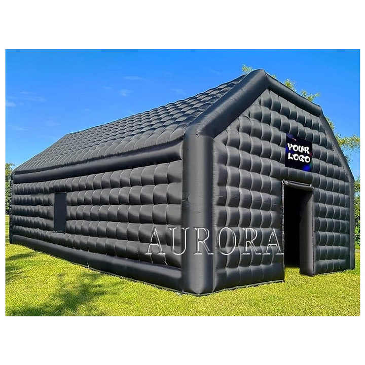 Giant Custom Portable Black Inflatable House Tent for Parties Giant Custom Portable Black Inflatable House Tent for Parties