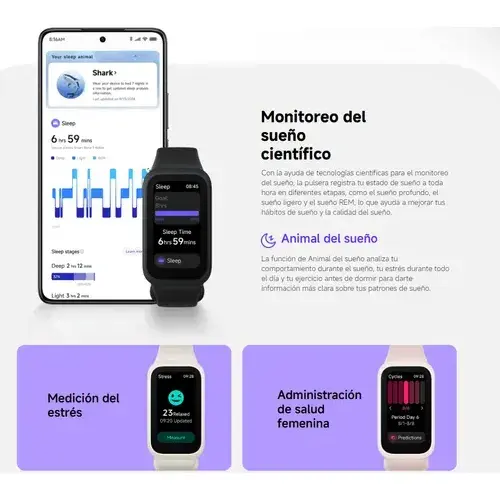 For Xiaomi Mi Smart Band 9 Active Smart Bracelet in Purple for ...