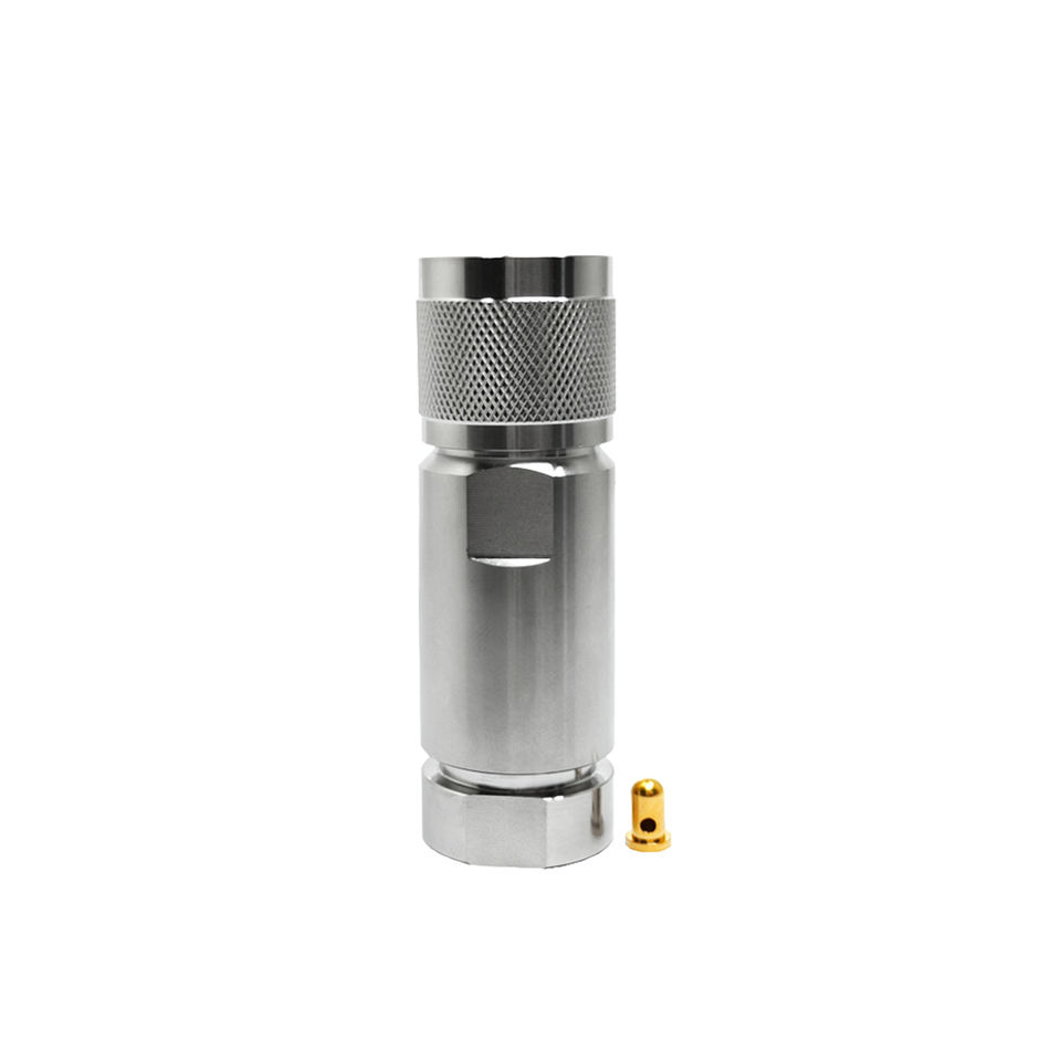 High Voltage RF Coaxial Adapter Connector HN Male Plug Clamp for RG217 ...