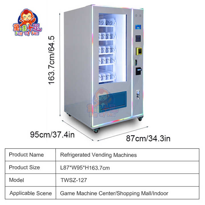 2025 China Factory Smart 4 Layers Snack and Cold Drinks Vending ...