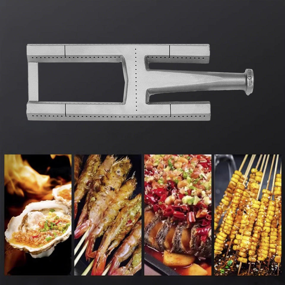 OEM Heavy Duty Gas BBQ Grill Outdoor Stainless Steel SS 304 SUS LPG NG ...