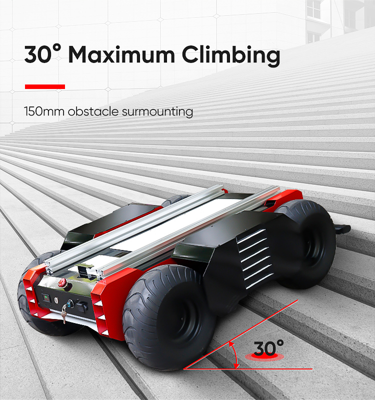 AVT-ZW10 Robotic Chassis - 120kg Payload, 4WD Autonomous Navigation