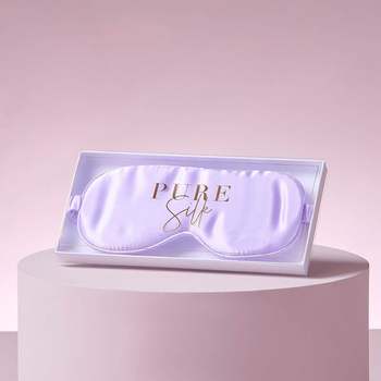 luxury gift box packaging 100% mulberry silk eyemask set Travel ...
