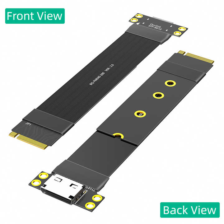 M.2 NVME to Oculink 4i Extension Cable for SSD Graphics Card M2 M Key ...
