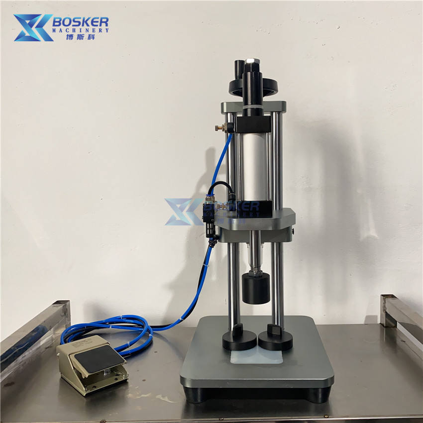 BSK-QP01 Manual Semi-Automatic Pneumatic Pressing Cap Machine for ...