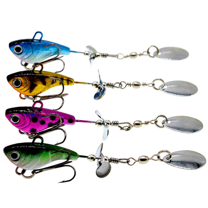 BST Spinner Weighted Hook With Twist Lock Lead Head Hook Spin Soft Bait ...